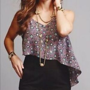 CAbi | Tops | Cabi Crochet Floral Scrollwork Lavender Cami S | Poshmark